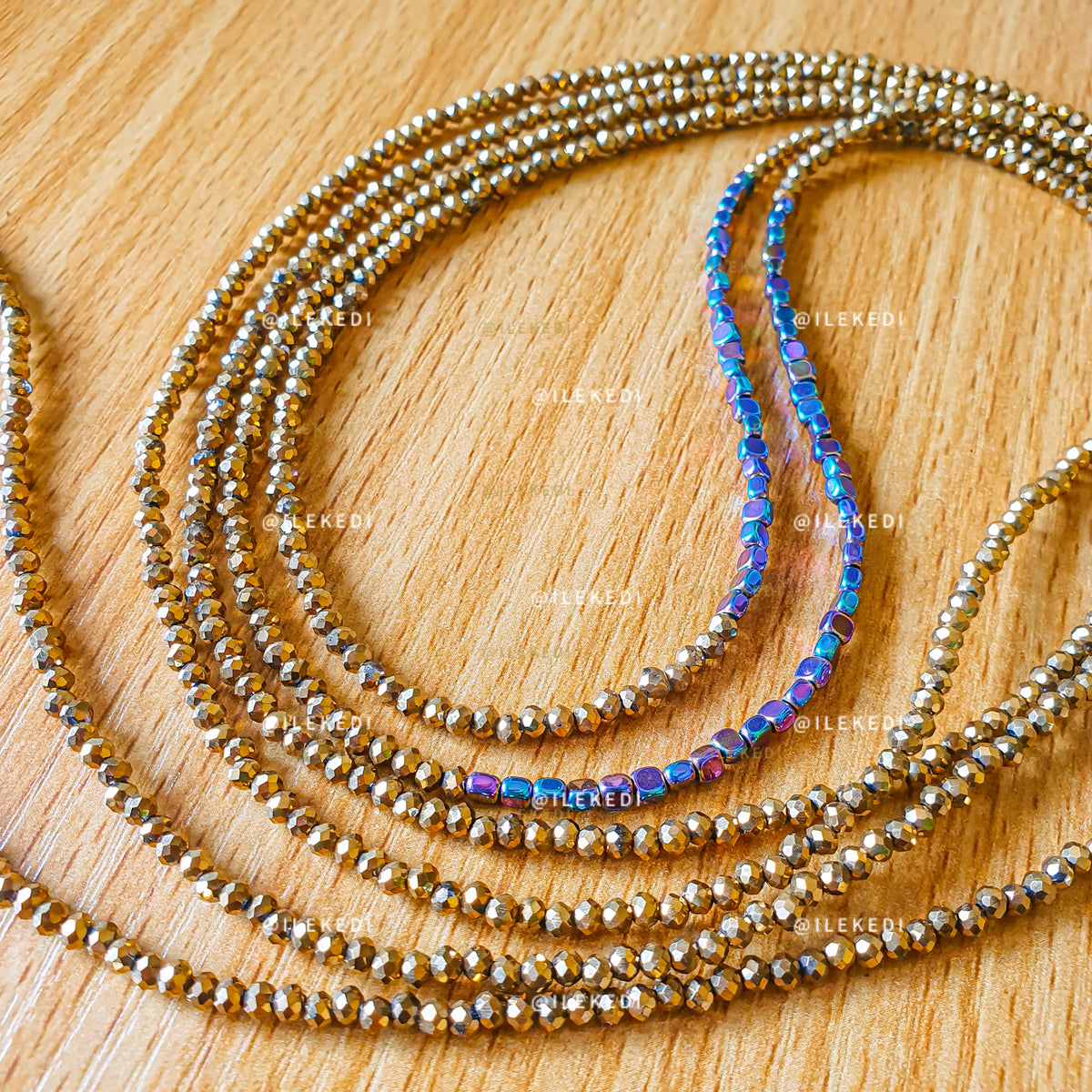 Gold Mini Ajoke with Rainbow Adunni – ilekedi